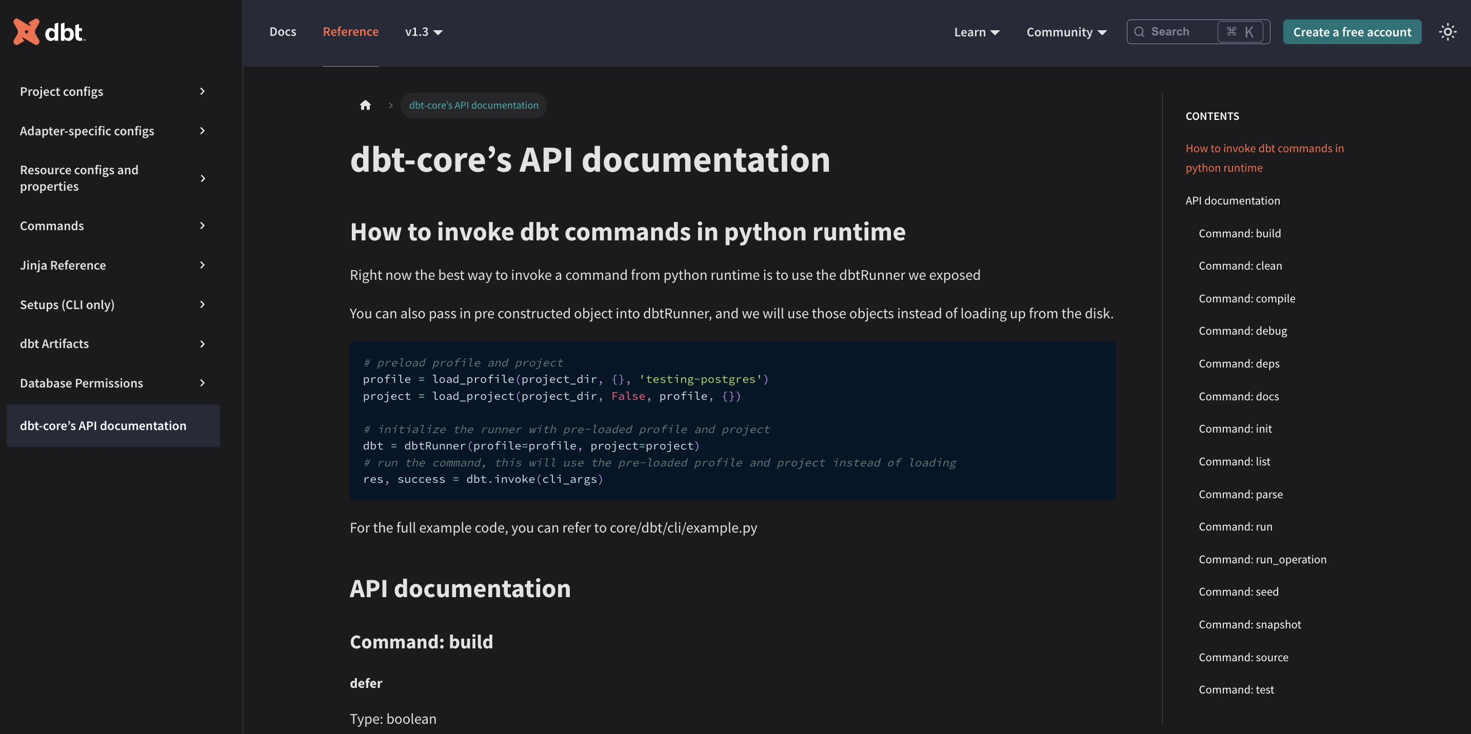 Integrate Auto Generated Cliapi Documentation For `dbt Core` · Issue 2674 · Dbt Labsdocs 1057
