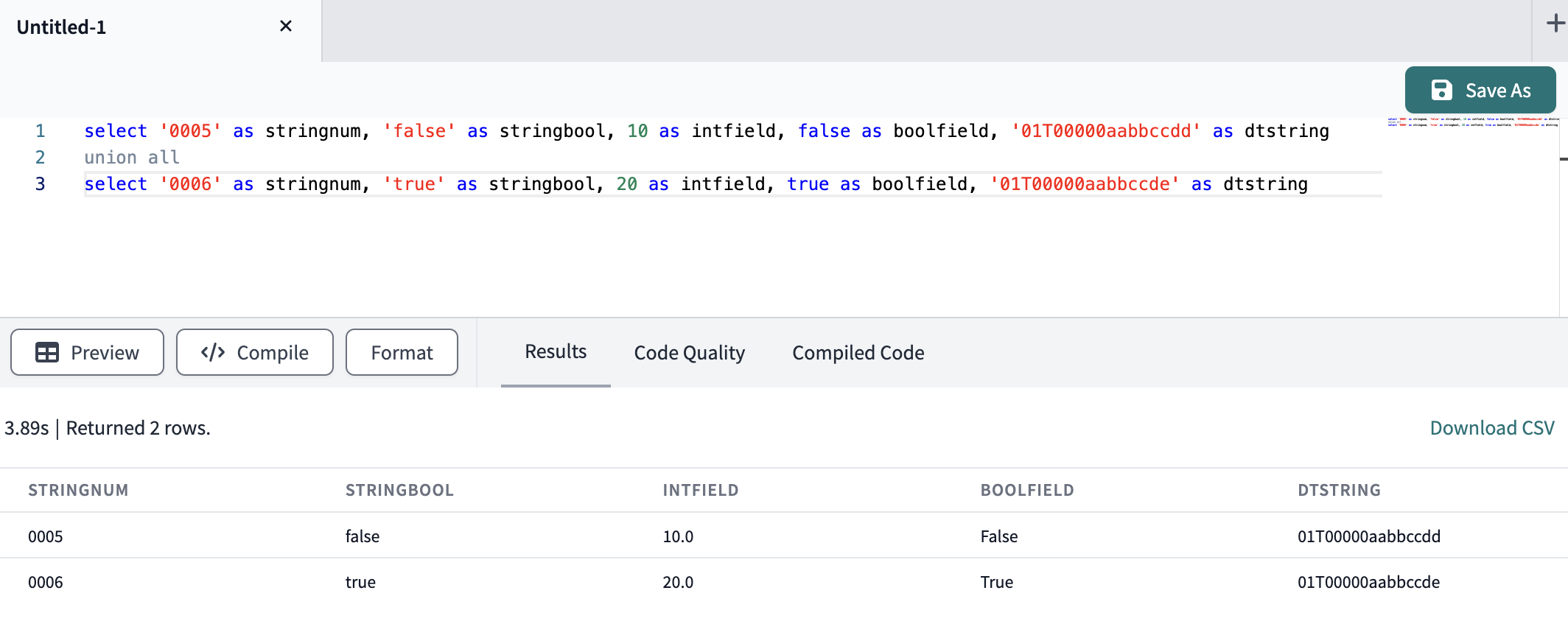 [CT-2853] `dbt show --output json` converts integers to scale-1 numerics · Issue #8167 · dbt ...