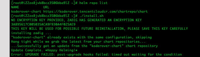 upgrade failed for post-upgrade hooks failed: timed out waiting for the condition · Issue #1200 ...