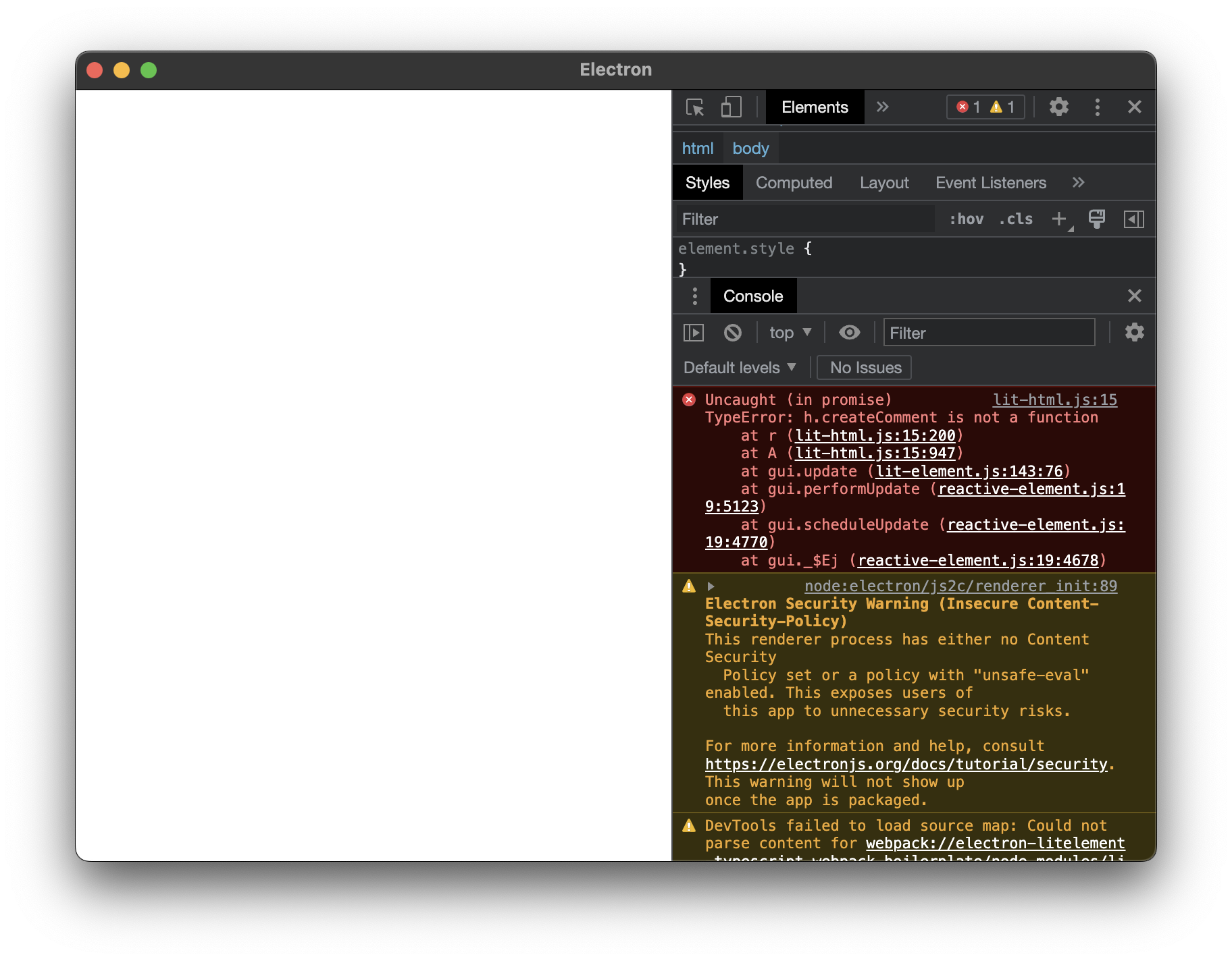 Litelement Doesnt Work When Target Is Electron Renderer · Issue 16152 · Webpackwebpack · Github