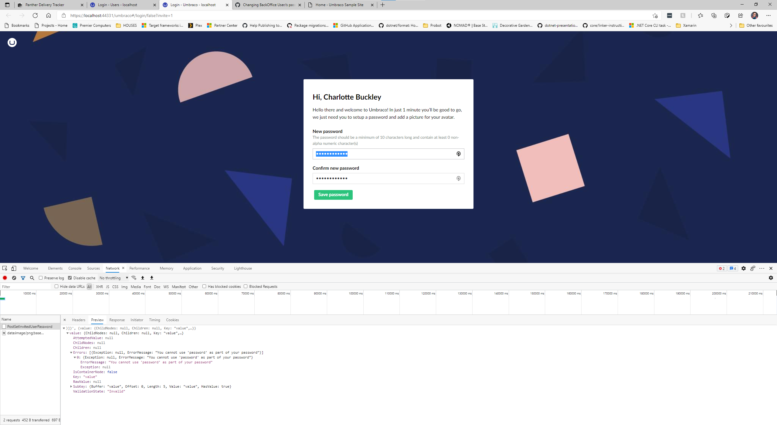 Changing BackOffice User/s passwords does not show validation messages · Issue #10667 · umbraco ...