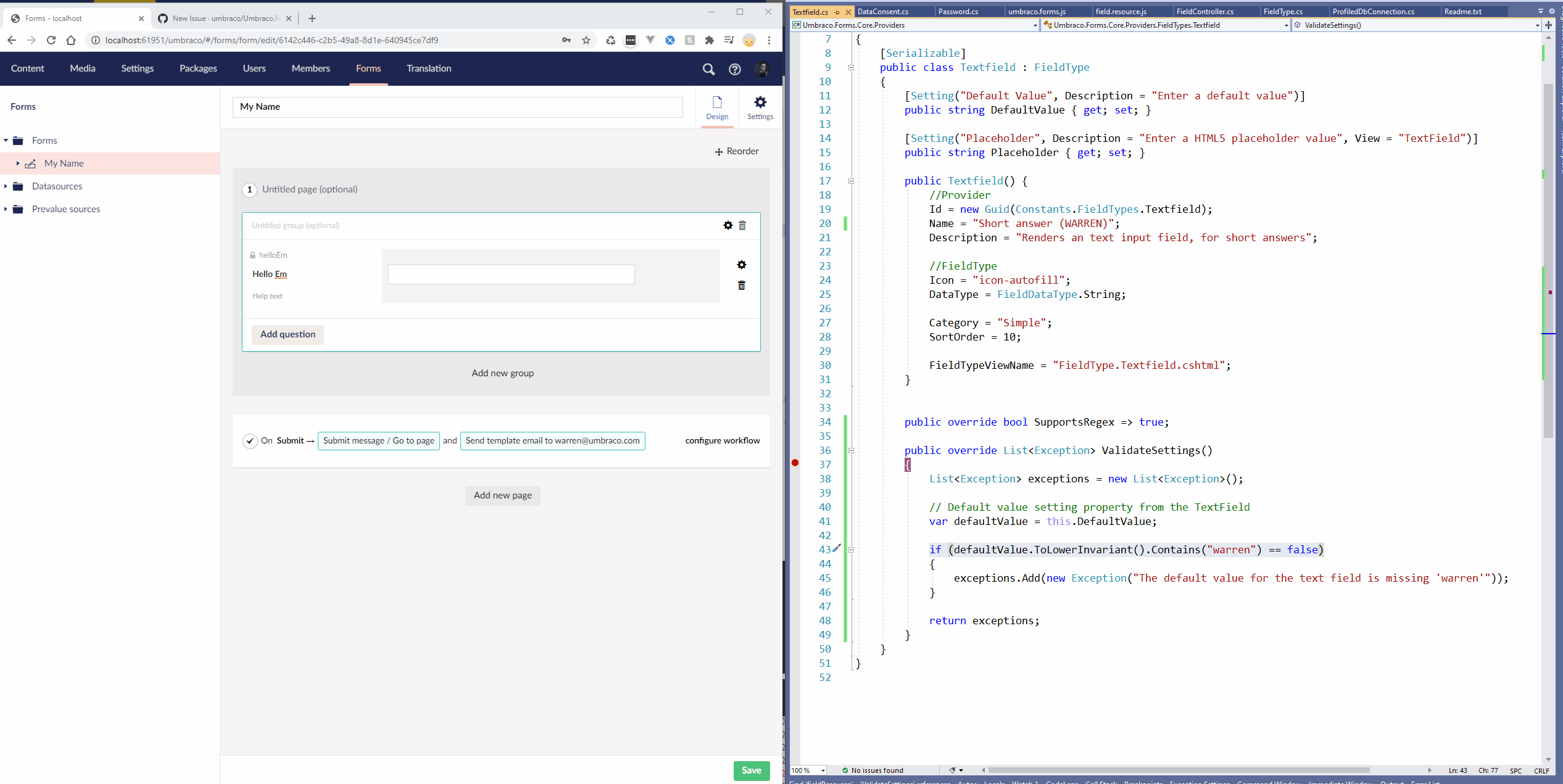 FieldType C# ValidateSettings() method is never invoked · Issue #433 ...