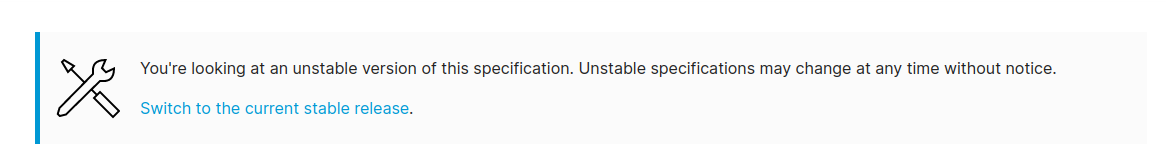 Remove unstable warning from stable room versions · Issue #3110 · matrix-org/matrix-spec ...