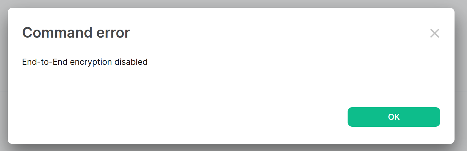 Element-R: `/discardsession` fails with "End-To-End encryption disabled" · Issue #24431 ...