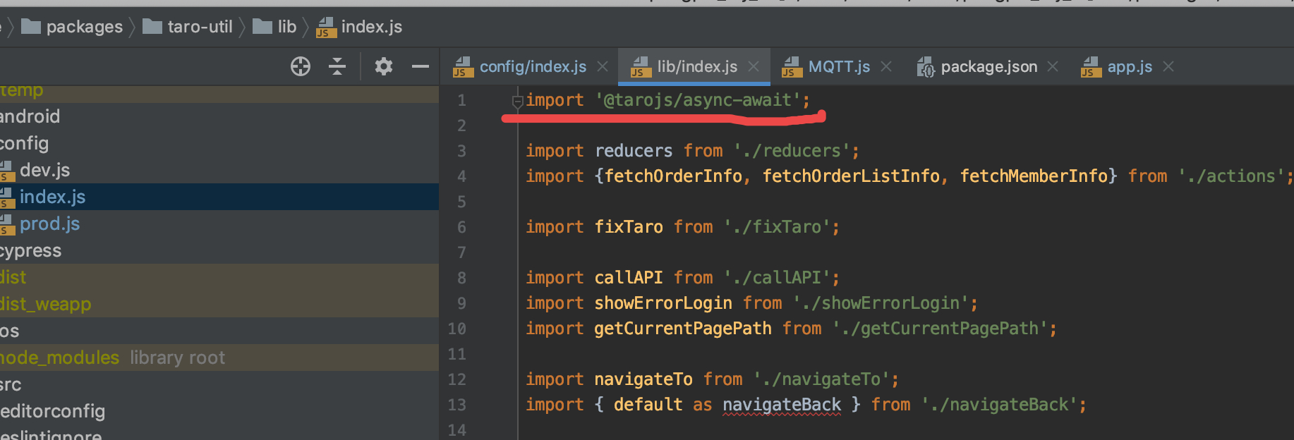 [BUG]weapp.compile.include中的子包使用@tarojs/async-await，最终编译会丢失引入 · Issue #4812 · NervJS/taro · GitHub