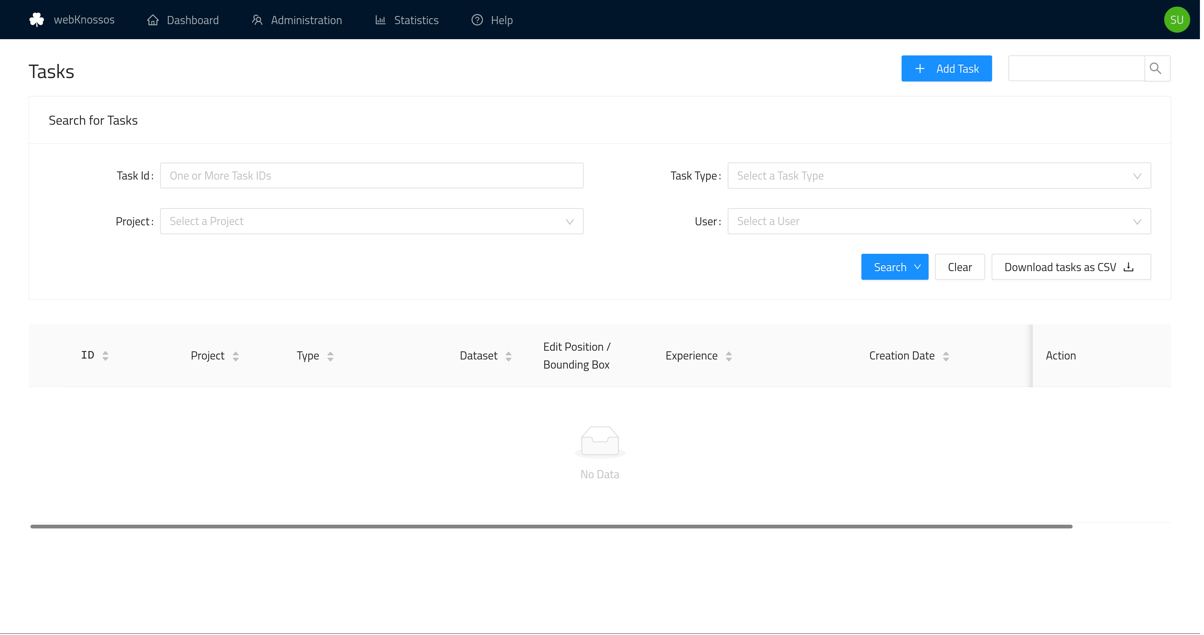 Task search page should have placeholder text · Issue #6025 · scalableminds/webknossos · GitHub