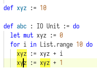 Missing references to mutable variable · Issue #1137 · leanprover/lean4 · GitHub