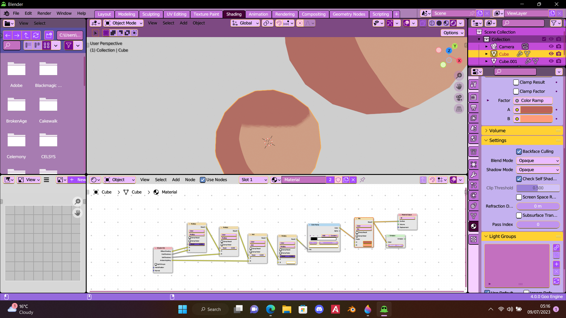 Still, get a jagged edge after turning on self-shading with Goo Engine 4.0 · Issue #44 ...