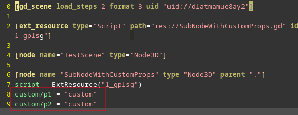 Save Branch as Scene loses custom props with PROPERTY_USAGE_ALWAYS_DUPLICATE · Issue #82819 ...
