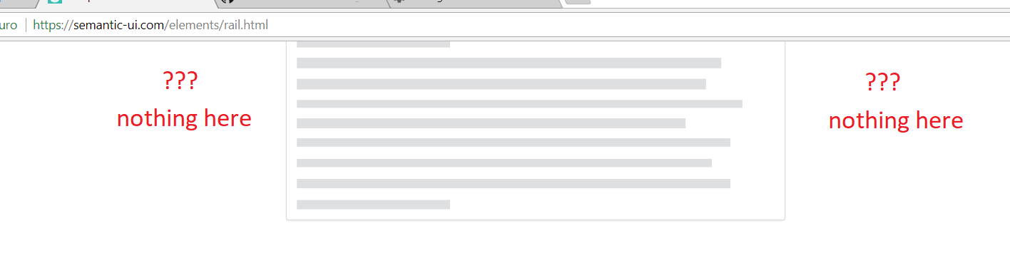 Rails Are Not Working As They Suppose To On Semantic Ui Website · Issue 6421 · Semantic Org
