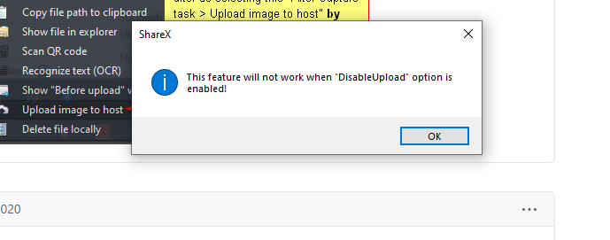 Warning after capture since upgrade to 13.1 · Issue #4652 · ShareX/ShareX · GitHub