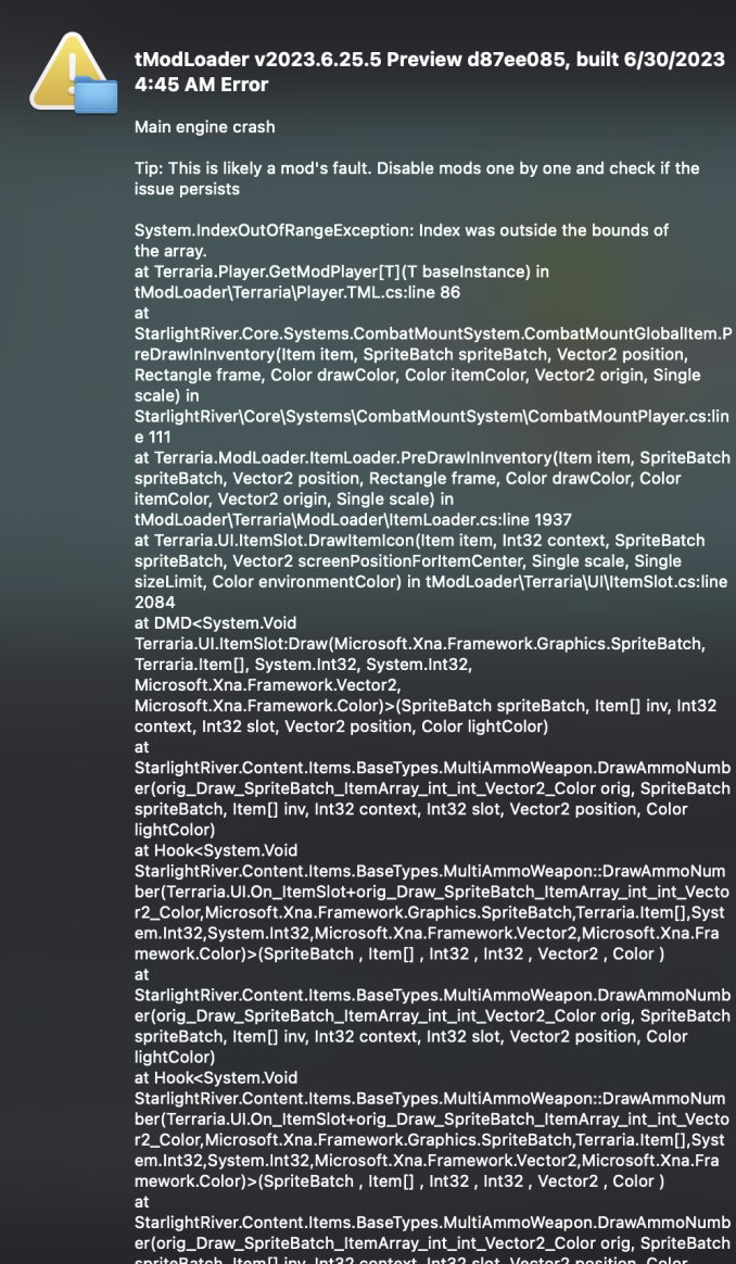 [Bug] · Issue #594 · ProjectStarlight/StarlightRiver · GitHub