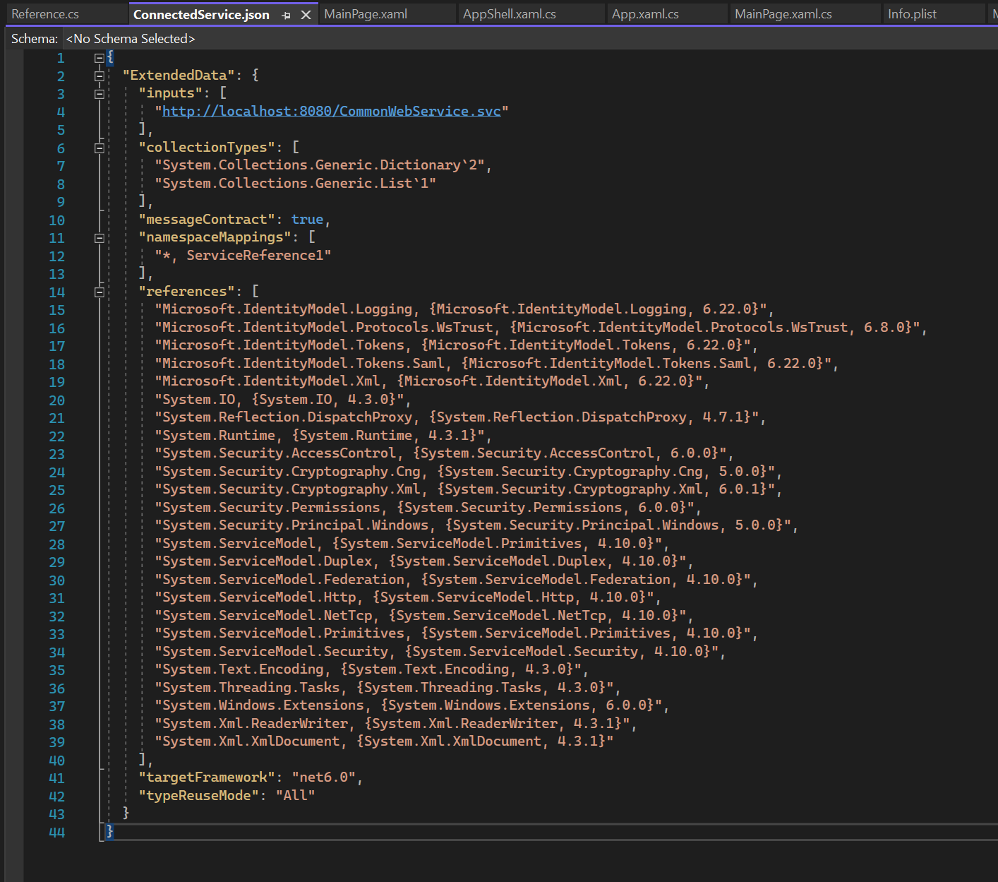 Adding a WCF Connected Service: The target framework '$(TargetFrameworks)' is not supported ...