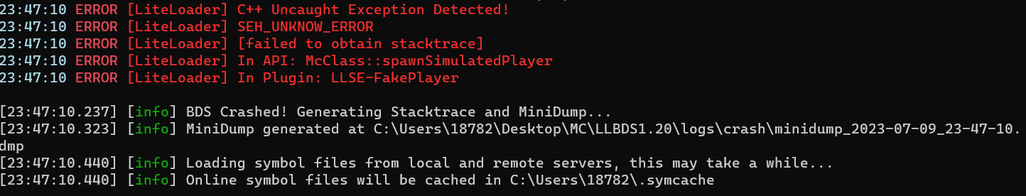 为什么上线假人会导致服务器崩溃？ · Issue #30 · YQ-LL-Plugins/LLSE-FakePlayer · GitHub