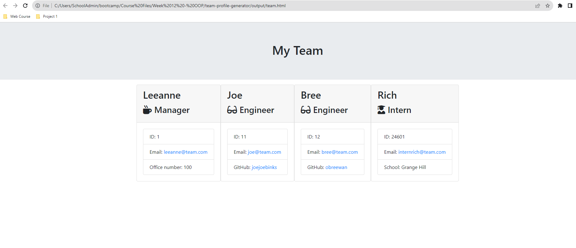 GitHub - steve4098/team-profile-generator