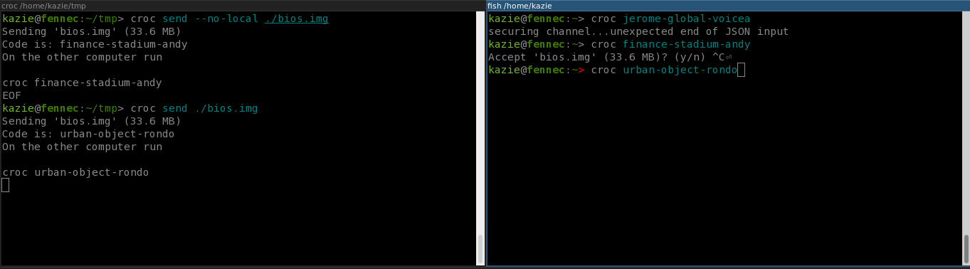 croc starts eating a lot of CPU if noone retrieves file. · Issue #168 · schollz/croc · GitHub