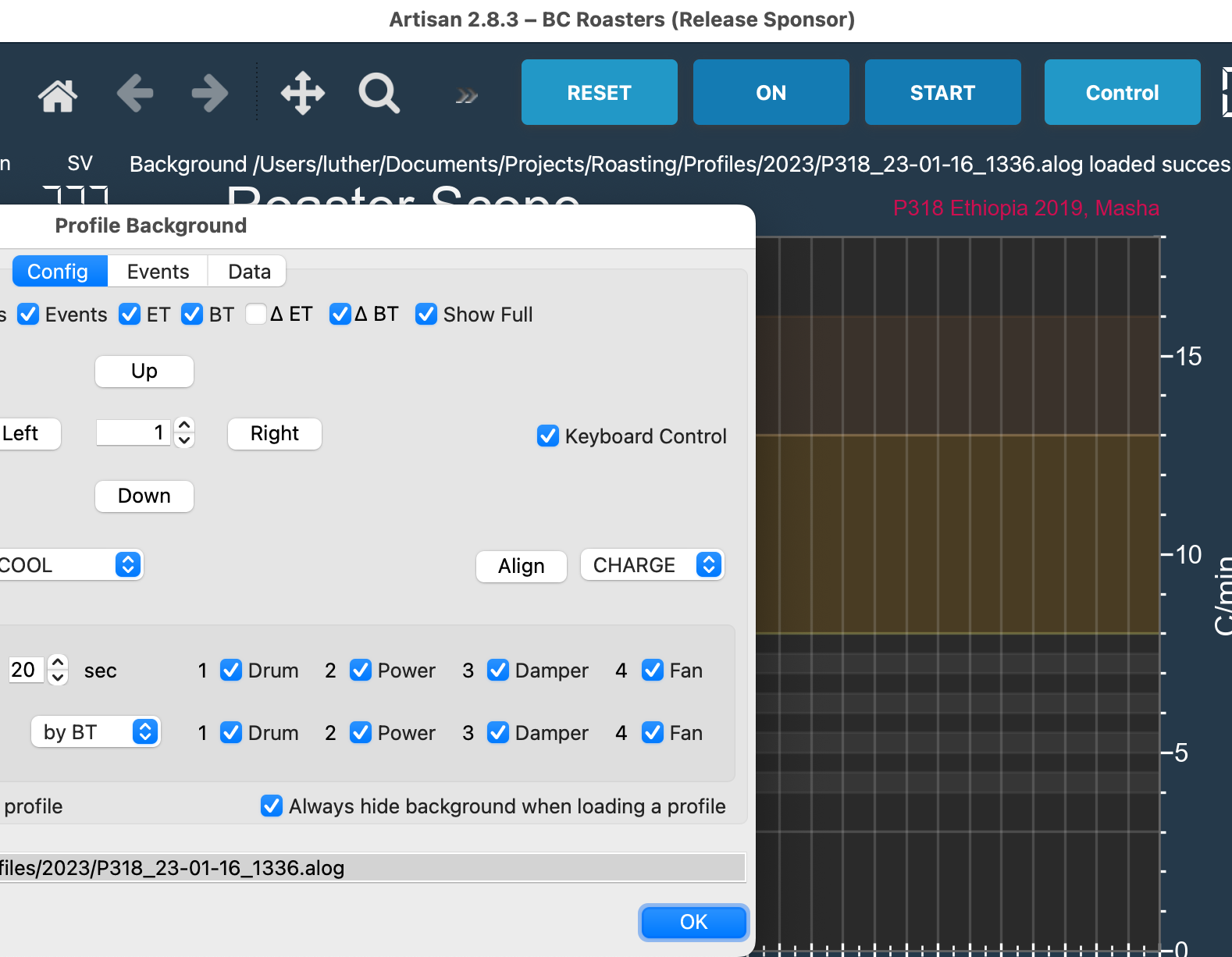 background profile isn´t loaded automatically · Issue #1155 · artisan-roaster-scope/artisan · GitHub