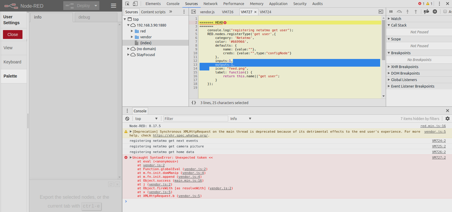 Node-red fails to load , when node-red-contrib-netatmo is installed · Issue #9 · ssadams11/node ...