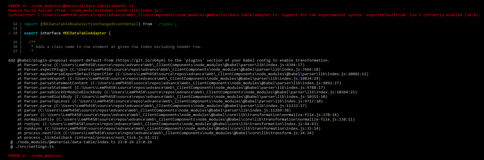 datatable Error · Issue #4906 · material-components/material-components-web · GitHub