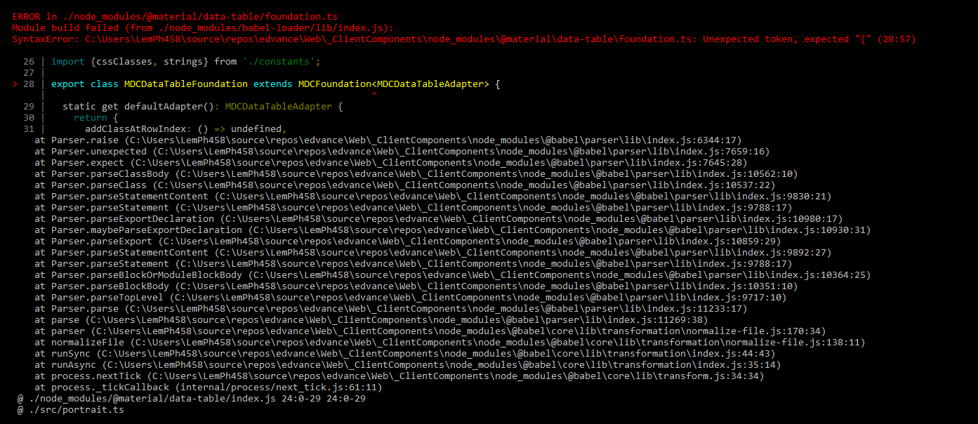 datatable Error · Issue #4906 · material-components/material-components-web · GitHub