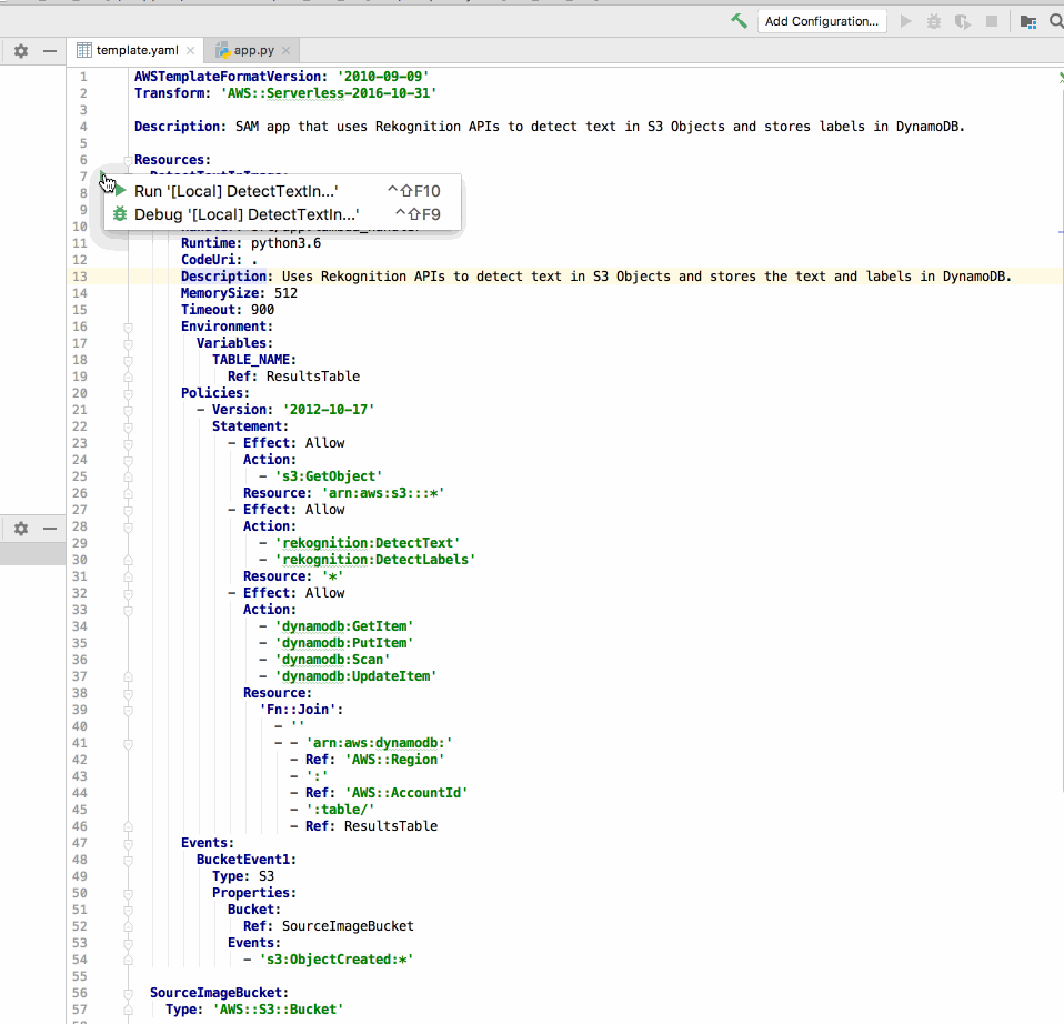 SAM Local Run Configuration environment variables substitution · Issue #386 · aws/aws-toolkit ...