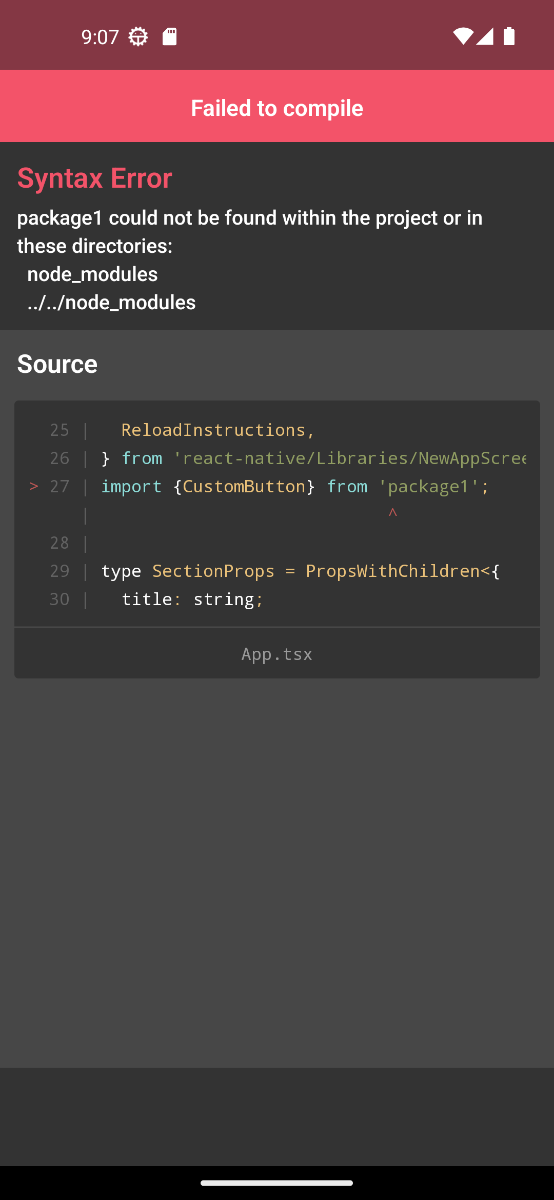 I can't use a symlinked package · Issue #38267 · facebook/react-native · GitHub