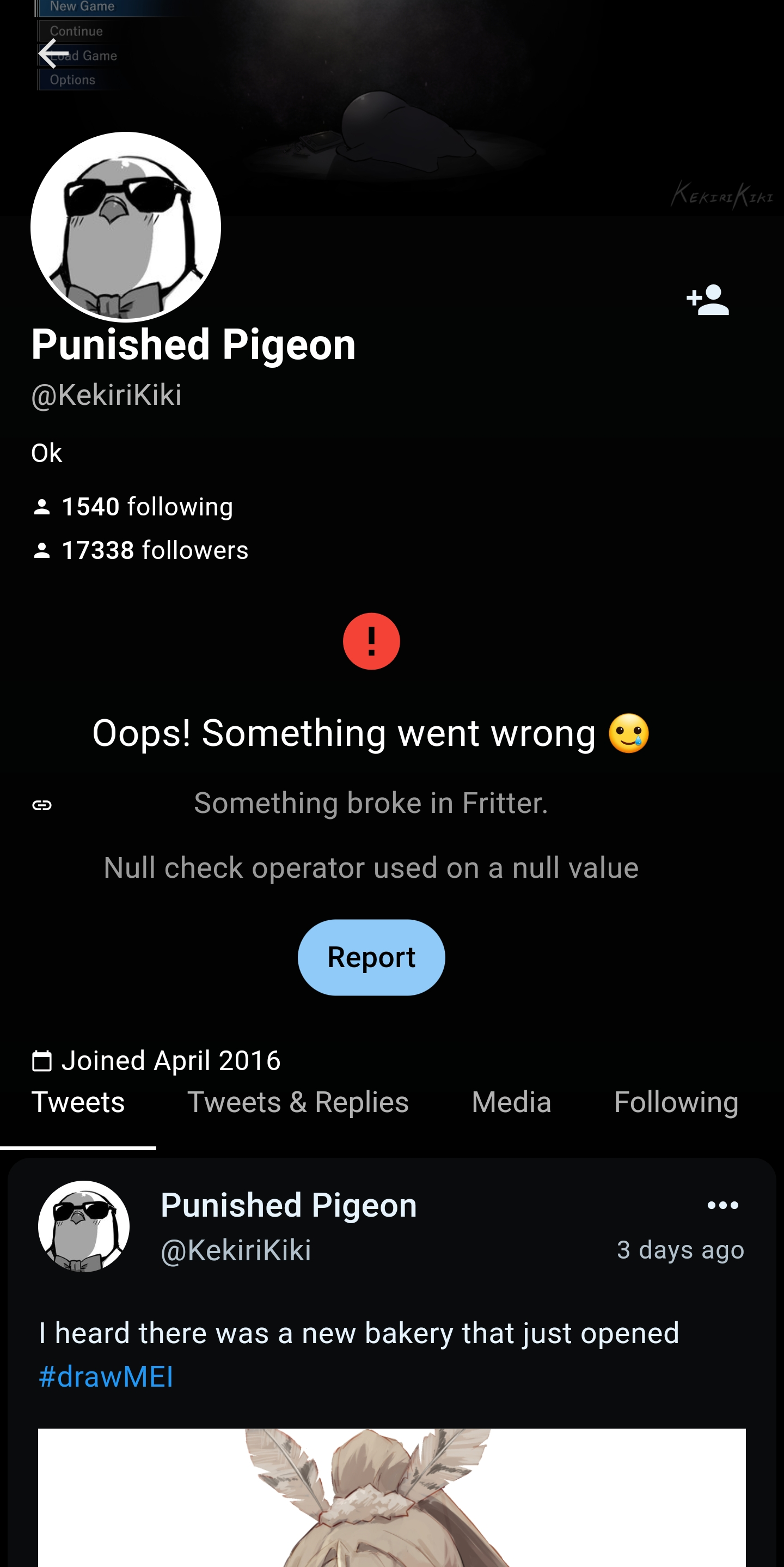 [BUG] Null error on profile links without t.co shortener · Issue #557 ...