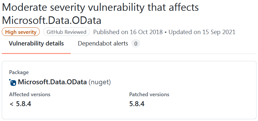 Display GHSA affected/patched versions · Issue #1410 · DependencyTrack/dependency-track · GitHub