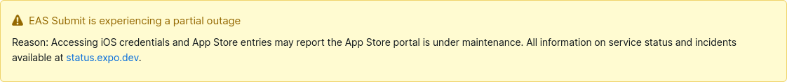 Misleading Cli Message During Eas Submit Ios Outage · Issue 1783 