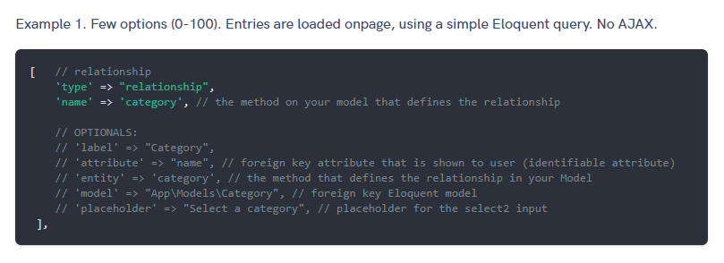 [Bug] relationship field expect 'entity' parameter · Issue #3216 · Laravel-Backpack/CRUD · GitHub