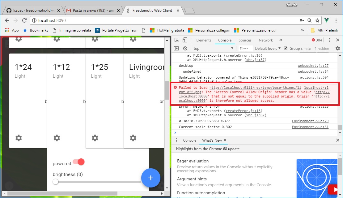 Webapp Client Things Menu Brightness Slidebar Behavior Is Variable · Issue 149 · Freedomotic Fd