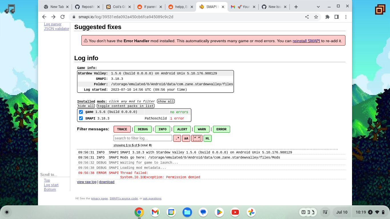 Error Handling · Issue 466 · Zaneyorksmapi Android Installer · Github 0716