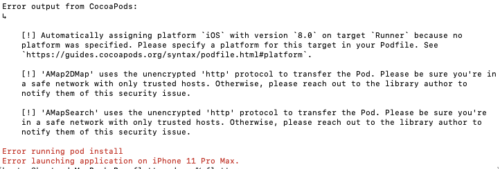 运行iOS的时候安装不了AMap2DMap、AMapSearch这两个库 · Issue #121 · simplezhli/flutter_deer · GitHub