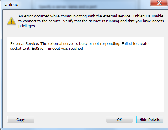 Error In Connection · Issue 135 · Tableautabpy · Github