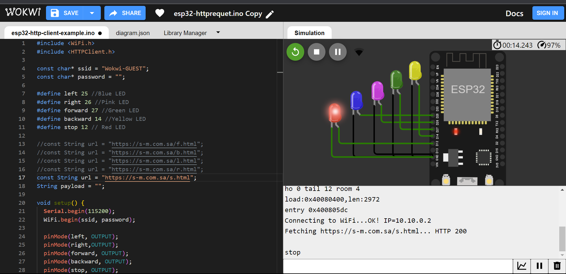 GitHub - iidabawaj/Robot_ESP32: Task 1 of the Internet of Things path