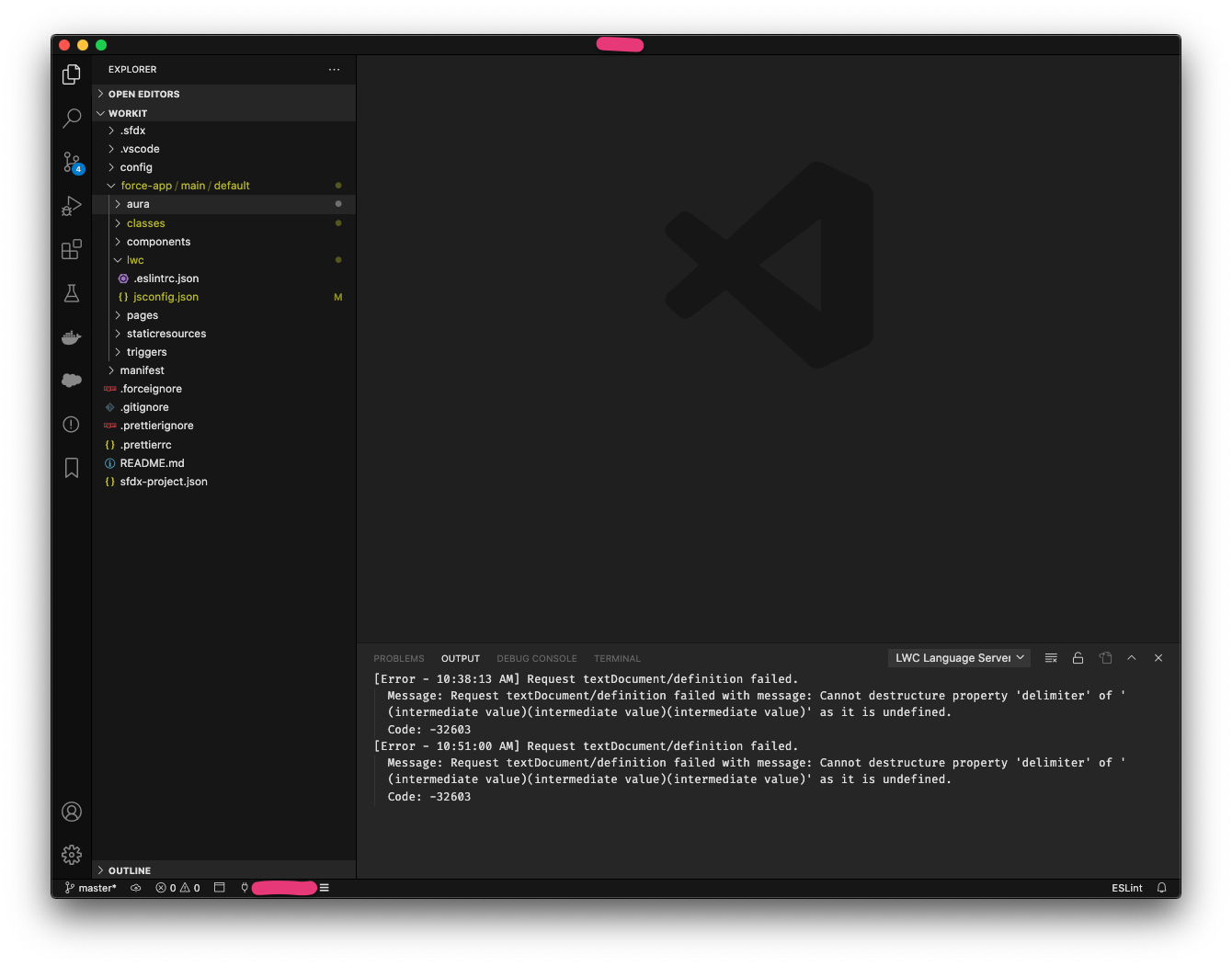 LWC Language Server errors in VSCode · Issue #2575 · forcedotcom/salesforcedx-vscode · GitHub