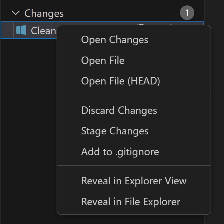 Inconsistent context menu order: Inconsistent context menu order: