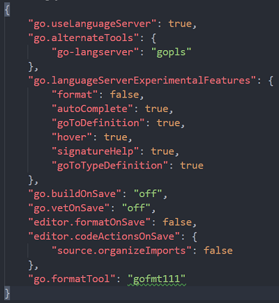 can't turn off format on save · Issue #2604 · microsoft/vscode-go · GitHub