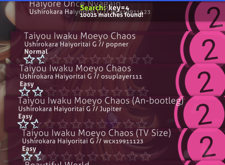 "key=x" doesnt filter mania only maps · Issue #488 · ppy/osu-stable-issues · GitHub