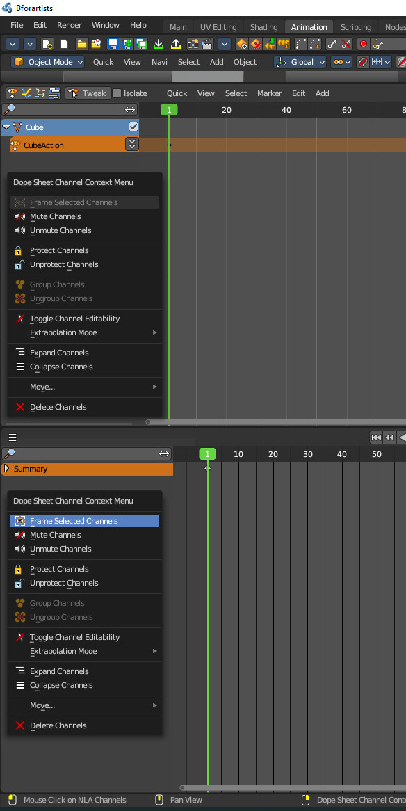 Document context menus in channels of animation editors · Issue #423 · Bforartists/Manual · GitHub