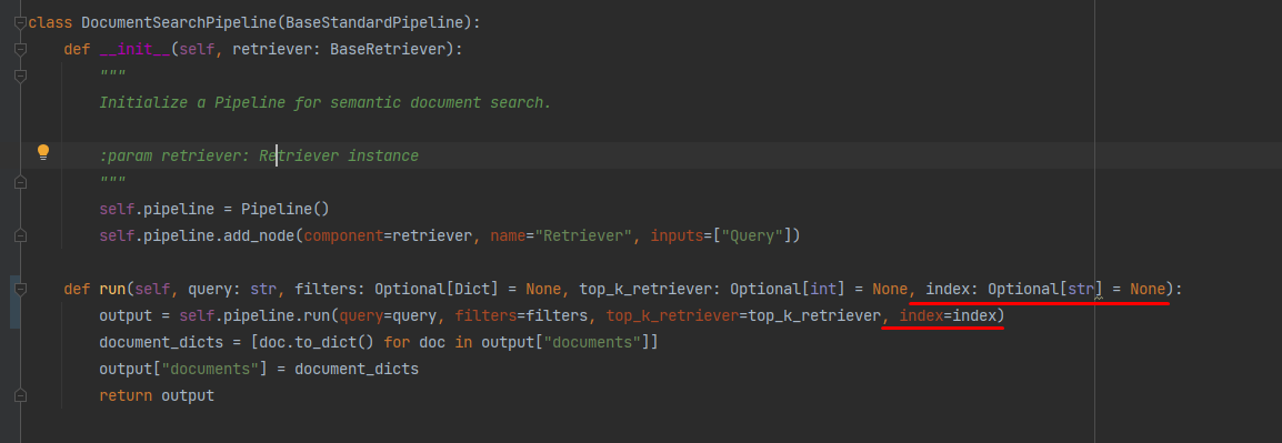 How to setup documentsearch pipeline with minimal overheads across multiple indexes in same ...