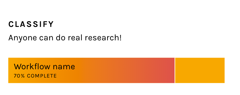 Add completeness bar to workflow selection buttons · Issue #1151 · zooniverse/front-end-monorepo ...