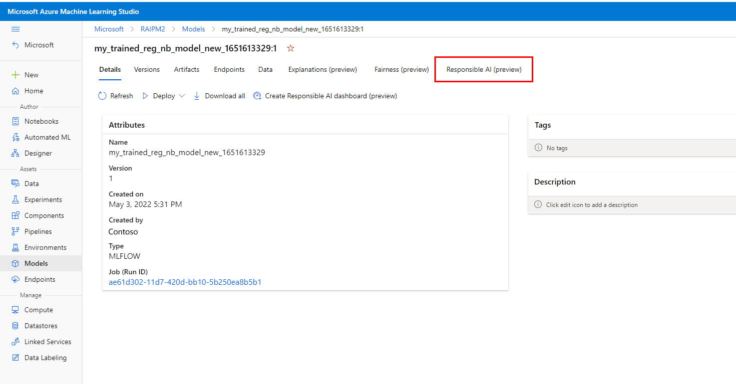 RAI Dashboard - Azure-Samples/locutus GitHub Wiki