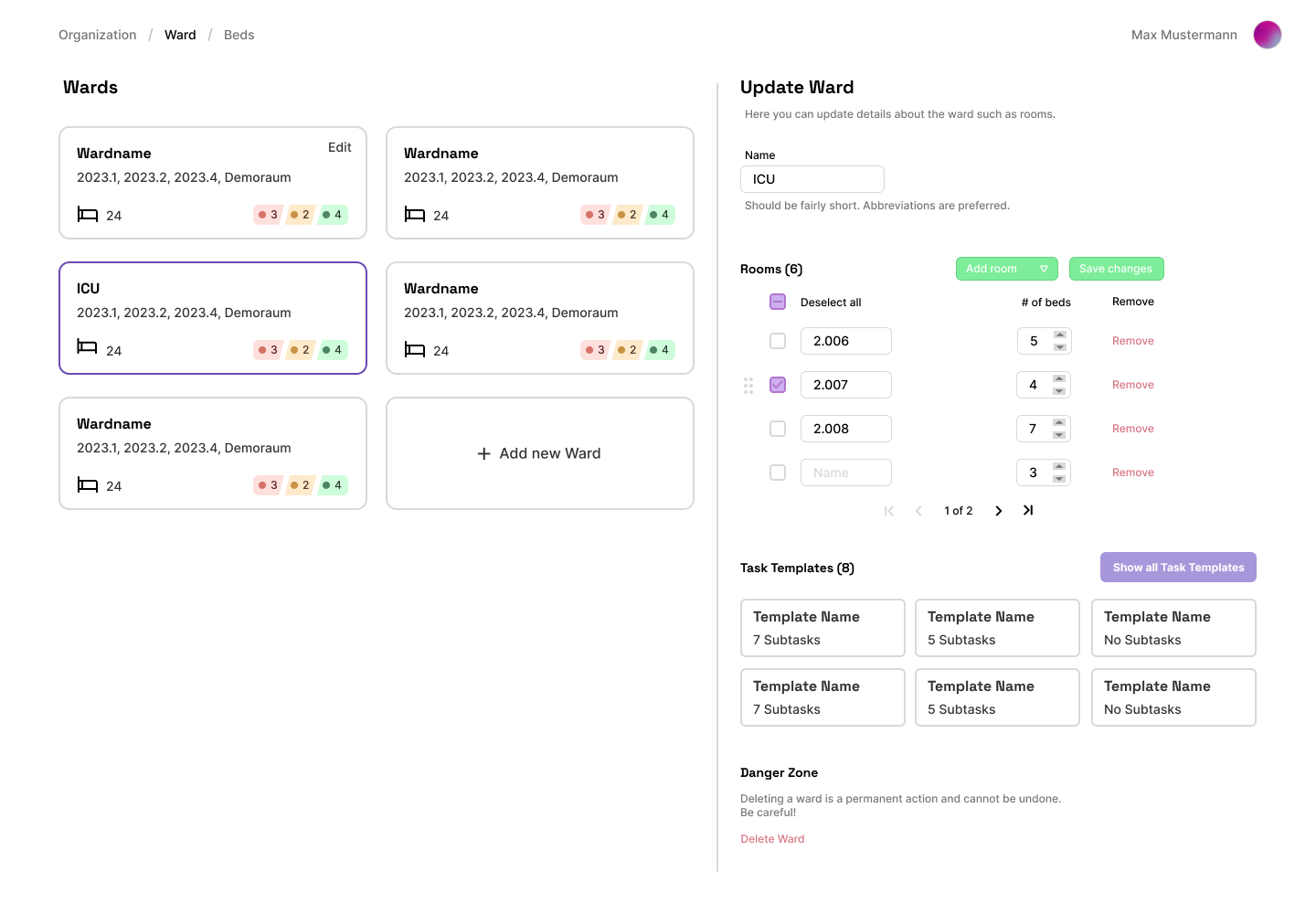 Ward Task Template Preview · Issue #319 · helpwave/web · GitHub