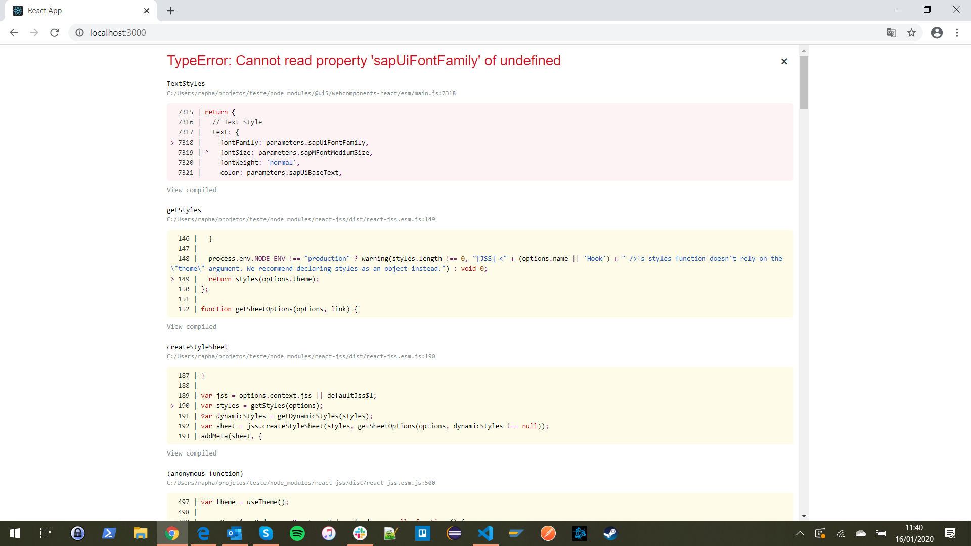 : Error when call him inside another object · Issue #269 · SAP/ui5-webcomponents-react · GitHub