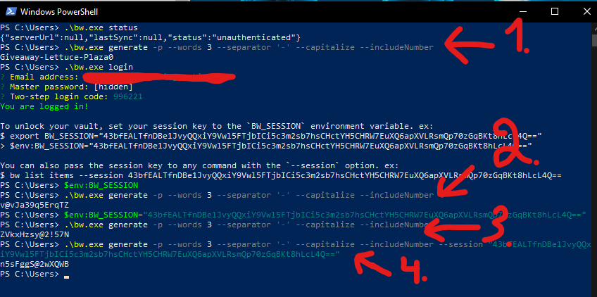 generate command is bug once you're logged into the CLI · Issue #5834 · bitwarden/clients · GitHub