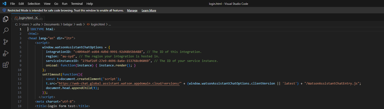 GitHub - MonsRaz/ChatBot: IBM Project Build a chatbot using watson assistant