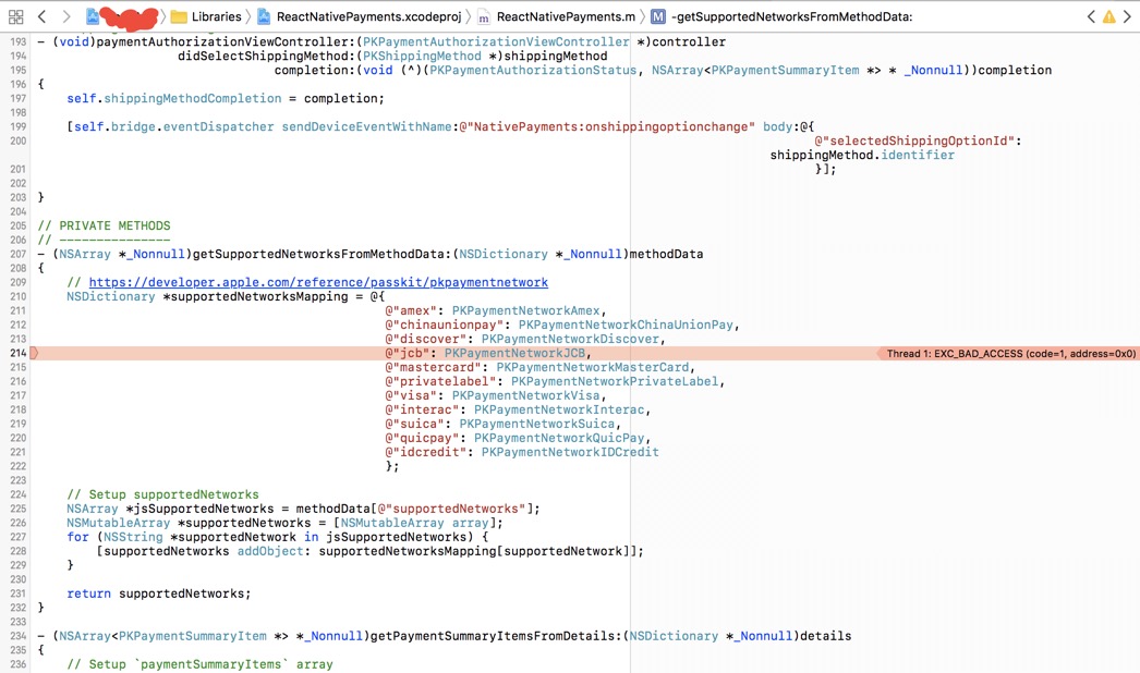 Error With Gateways · Issue 19 · Naoufalreact Native Payments · Github