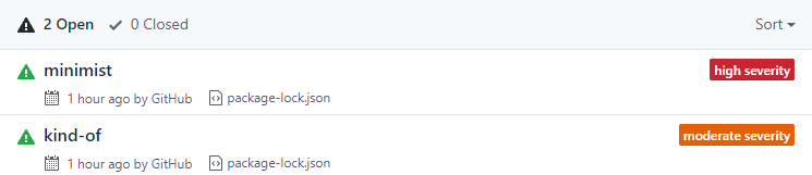 Turn On Dependabot Security Updates · Issue 60 · Actions Typescript Action · Github