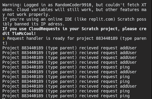 My project is receiving ghost requests · Issue #130 · TimMcCool/scratchattach · GitHub